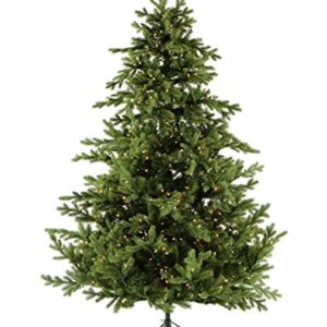 Fraser Hill Farm 7.5-Ft. Foxtail Pine Christmas Tree with Smart String Lighting, Green