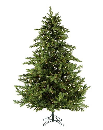 Fraser Hill Farm 7.5-Ft. Foxtail Pine Christmas Tree with Smart String Lighting, Green