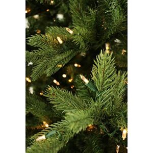 Fraser Hill Farm 7.5-Ft. Foxtail Pine Christmas Tree with Smart String Lighting, Green