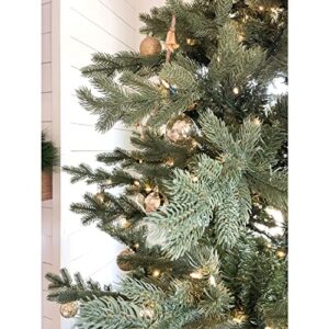 Fraser Hill Farm 7.5-Ft. Foxtail Pine Christmas Tree with Smart String Lighting, Green