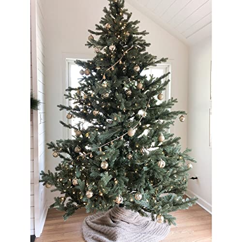 Fraser Hill Farm 7.5-Ft. Foxtail Pine Christmas Tree with Smart String Lighting, Green