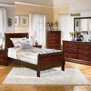 BOWERY HILL 5-Drawer Chest in Warm Dark Brown