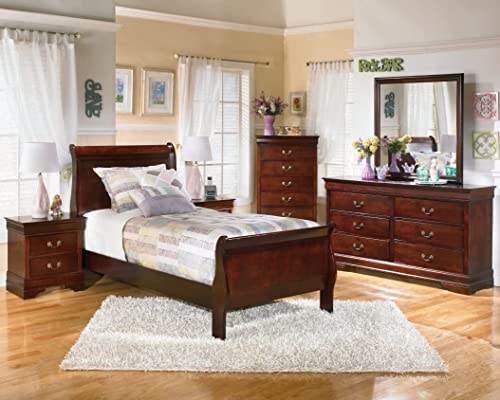 BOWERY HILL 5-Drawer Chest in Warm Dark Brown