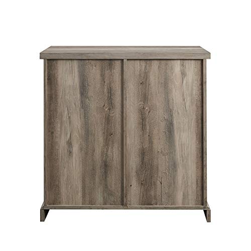 BOWERY HILL 32" Rustic Farmhouse Buffet Accent Cabinet - Gray Wash