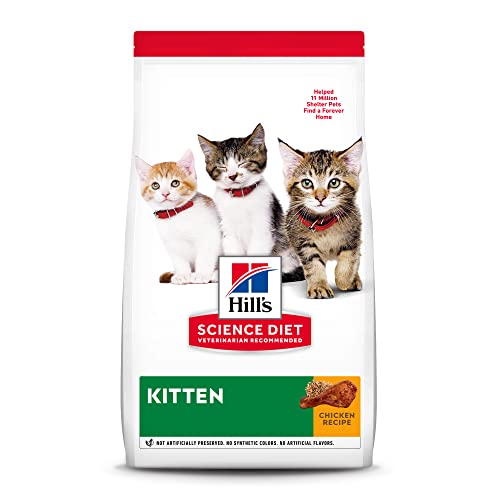 Hill's Science Diet Dry Cat Food, Kitten, Chicken Recipe, 7 lb. Bag