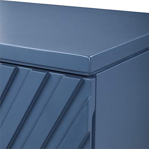 BOWERY HILL Contemporary Drawer Chest in Deep Sea Blue