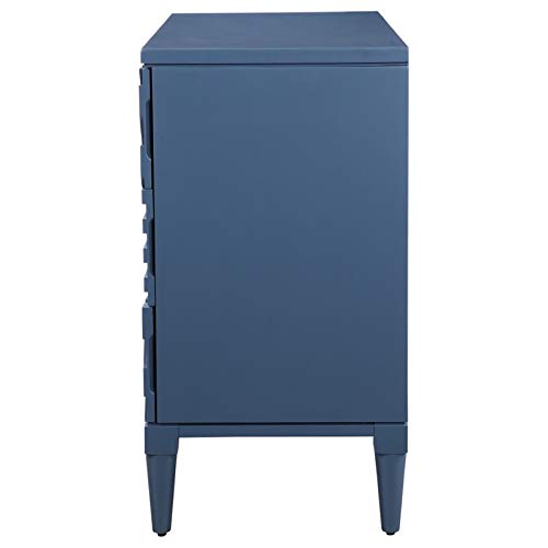 BOWERY HILL Contemporary Drawer Chest in Deep Sea Blue