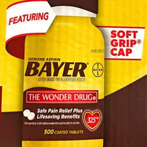 Bayer 325 mg Coated Tablets (500 Count)