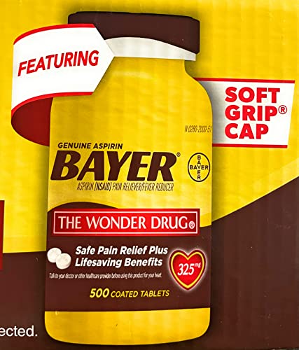 Bayer 325 mg Coated Tablets (500 Count)