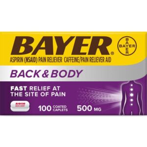 Bayer Extra Strength Bayer 500mg, 100 Count - Pack of 2