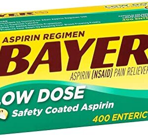 Bayer Consumer Health Bayer Low Dose Safety Coated Aspirin 81 mg , 400-Count (Pack of 2)