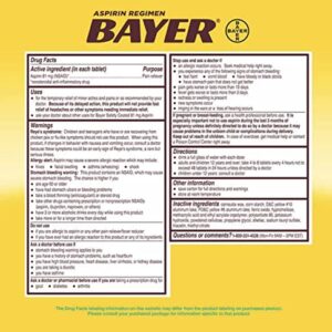 Bayer Consumer Health Bayer Low Dose Safety Coated Aspirin 81 mg , 400-Count (Pack of 2)