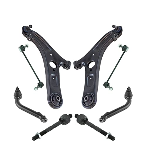 South Mud Bay 8pcs Steering & Suspension Kit Control Arms Tie Rods Sway Bar End Links