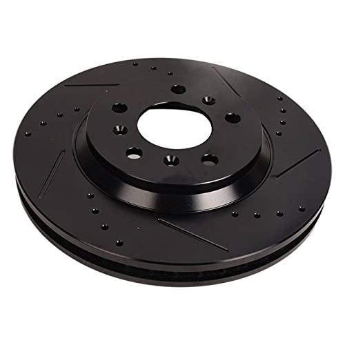 South Mud Bay Black Drill Slot Brake Rotors + Ceramic Pads Front & Rear Fits A0141A0260