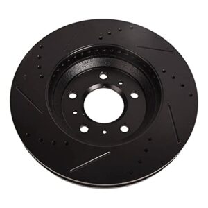 South Mud Bay Black Drill Slot Brake Rotors + Ceramic Pads Front & Rear Fits A0141A0260