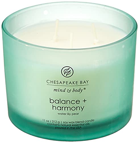 Chesapeake Bay Candle Scented Candle, Balance + Harmony (Water Lily Pear), Coffee Table