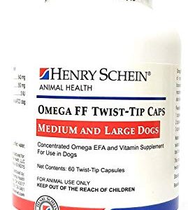 Omega FF Twist-Tip Caps For Medium & Large Dogs, 60 Capsules by Butler Shein