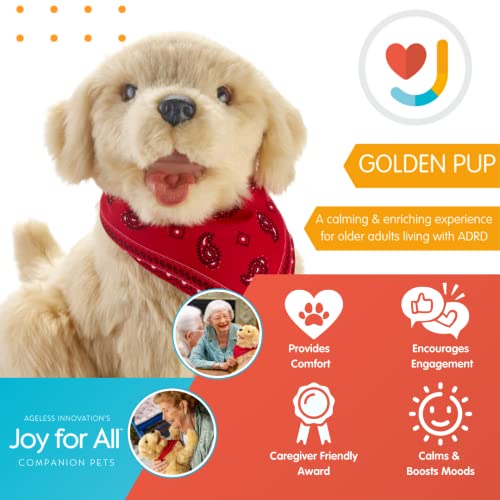 Ageless Innovation Joy For All - Companion Pets Golden Pup Lifelike & Realistic