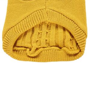 Small Dog Sweaters Knitted Pet Cat Sweater Warm Dog Sweatshirt Dog Winter Clothes Kitten Puppy Sweater (X-Small,Yellow)