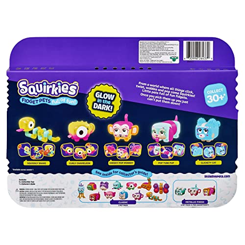 Little Live Pets - Squirkies: 5 Pack | Interactive Toys, Fidget Feature, Click, Flick, Tangle, Pop, 30+ to Collect, Multiple Fidget Points, for Kids Ages 5+.