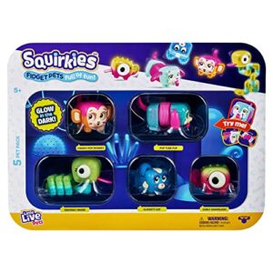 Little Live Pets - Squirkies: 5 Pack | Interactive Toys, Fidget Feature, Click, Flick, Tangle, Pop, 30+ to Collect, Multiple Fidget Points, for Kids Ages 5+.