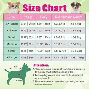 Jecikelon Pet Dog Clothes Dog Sweater Soft Thickening Warm Pup Dogs Shirt Winter Puppy Sweater for Dogs (Pink, S)