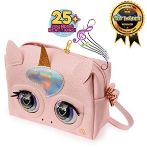 Purse Pets, Glamicorn Unicorn Interactive with Over 25 Sounds and Reactions, Easter Basket Gifts, Kids Toys for Girls Ages 5 and up