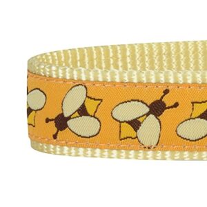 Blueberry Pet Essentials 10 Patterns Statement Busy Bees Designer Adjustable Dog Collar, Medium, Neck 14.5"-20"