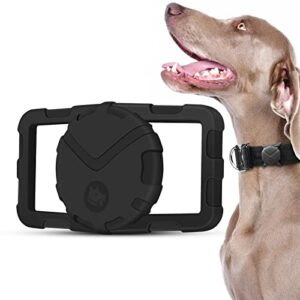 fossa airtag dog collar holder, large dog airtag holder, waterproof dog collar airtag holder, cat air tag tracker case