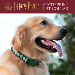 Harry Potter Slytherin Dog Collar in Size Extra Small | XS Dog Collar, Harry Potter Dog Collar | Harry Potter Dog Apparel & Accessories for Hogwarts Houses, Slytherin