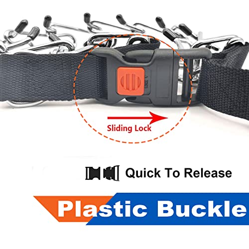 Supet Dog Training Collar for Small Medium Large Dogs with Quick Release Buckle , Adjustable No Pull Dog Collar with Nylon Cover