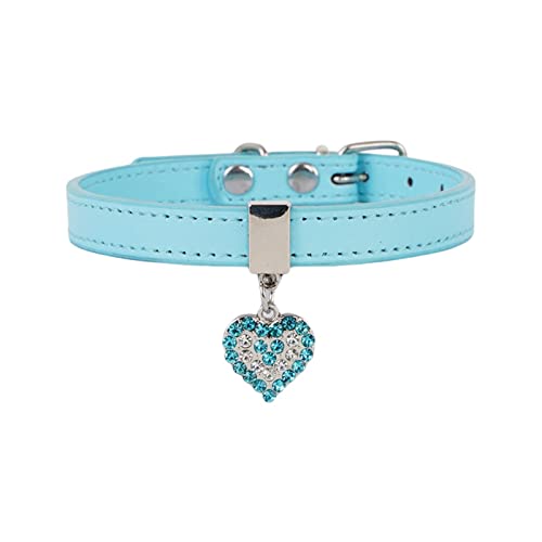 Girl Cat Collar with Bell Pet Buckle Dog Chain Cute Pet Peach Heart Dog Collar Diamond Bling Girl Small Puppy Rhinestone Cute Bowtie Pet Collar Rope