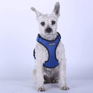 SXNBH Pet Dog Harness Vest Mesh Dog Harness Adjustable Soft Breathable Dog Harness Puppy Collar Cat Pet Dog Harness (Color : D, Size : Small)