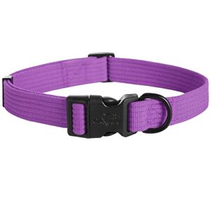 lynxking dog collar soft padded breathable cotton solid color strong adjustable pet collar for little puppy