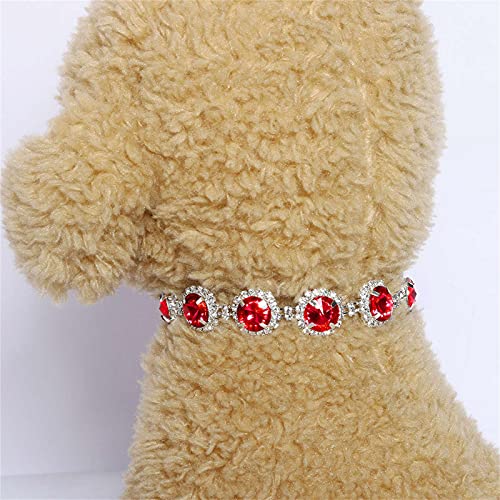 Dog Collars for Male Dogs Fashion Pet Necklace Shining Shaped Rhinestone Chocker Collars Dog Fancy