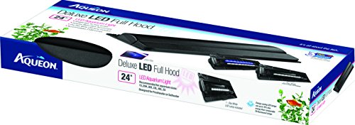 Aqueon Deluxe LED Full Hood - Black - 24"