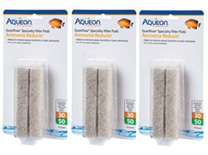 (3 pack) aqueon ammonia reducing filter pad