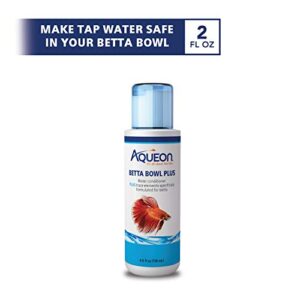 Aqueon Aquarium Fish Tank Betta Bowl Plus Water Conditioner, 4 Ounce