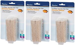 aqueon (3 pack) cartridge ammonia minipad quiet flow 20/75