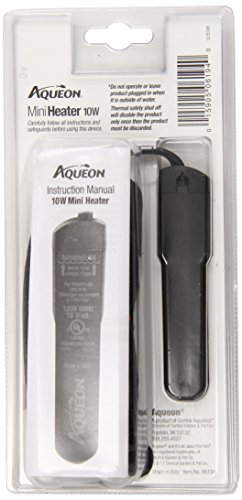 Aqueon Fish Tank Mini Heater, 10-watt, Plastic