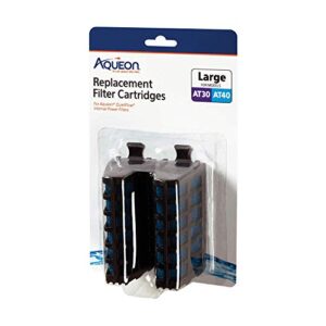 aqueon 6 count replacement internal filter cartridges, large, for quietflow internal filter at30 and at40