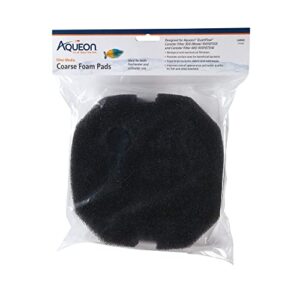 aqueon quietflow coarse foam pad, medium/large, pack of 2