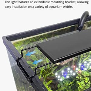 NICREW Full Spectrum Planted LED Aquarium Light, with Timer, for Freshwater Fish Tank, 12-18 Inch, 9 Watts