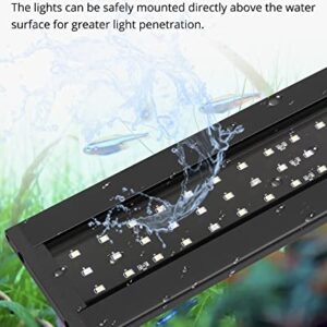 NICREW Full Spectrum Planted LED Aquarium Light, with Timer, for Freshwater Fish Tank, 12-18 Inch, 9 Watts