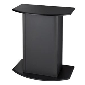 aqueon pedestal bow aquarium stand, 26″ w x 29″ h, 29 lb, black