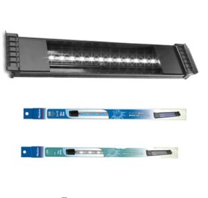 aqueon modular led aquarium light fixture, 48 inch saltwater light bundle (3 items)