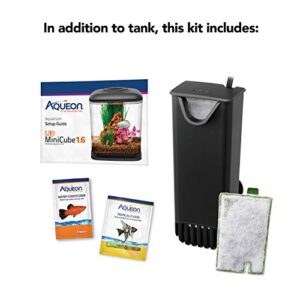 Aqueon Mini Cube Kit Black 1.6 Gallon 1.6 Gallons