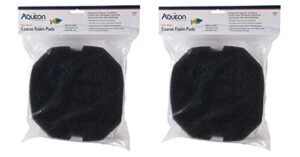 aqueon 4 pack of quietflow coarse foam pads, medium/large