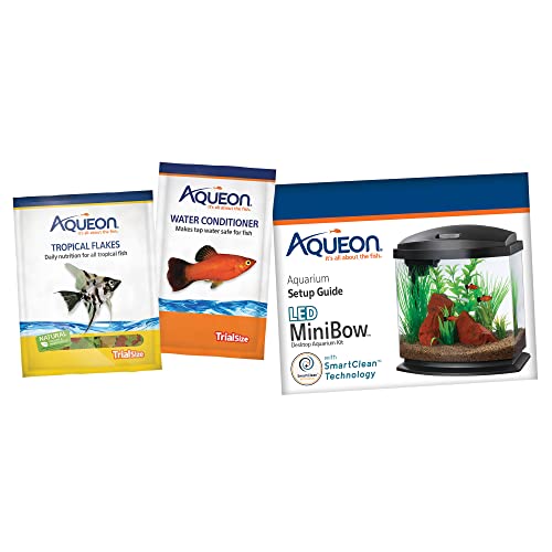 Aqueon 00800199: Aquarium Kit Mini Bow Led Blk 2.5G