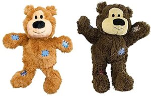 kong wild knots bears durable dog toys size:med/large pack of 2, medium breeds